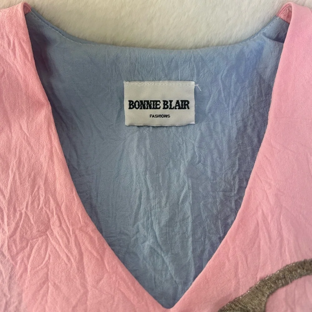 Bonnie Blair | Tops | Vintage Bonnie Blair Aqua Fish Batwing Pastel ...